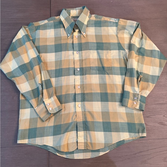 Shirts | Vtg 6s 70s Kmart Mens Plaid Long Sleeve Ls Shirt Xl | Poshmark